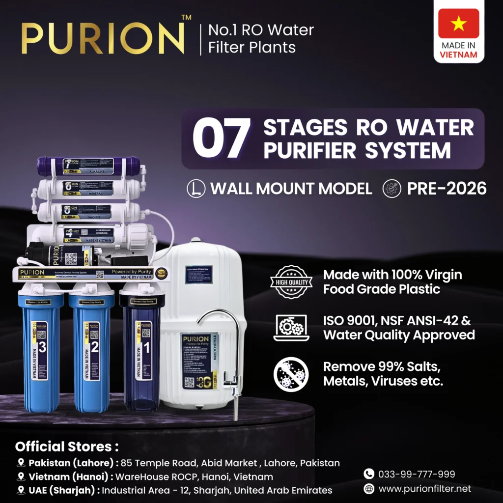 Purion 7 Stage RO Plant | 100-150 GPD | Best RO Water Purifier For Home